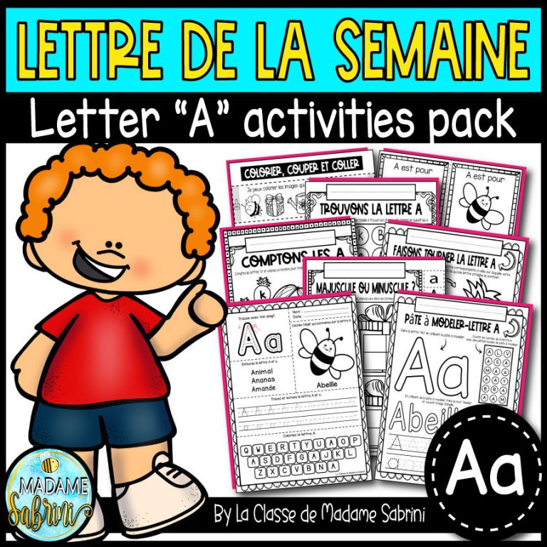 La lettre de la Semaine – Lettre A – French Alphabet Activities Pack ...
